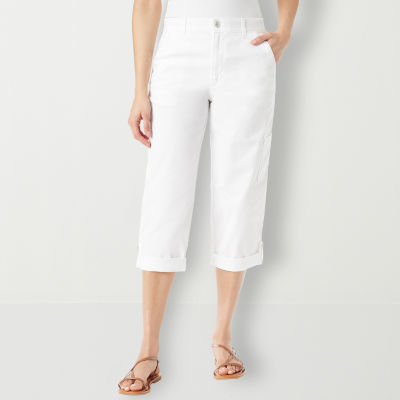 Gloria Vanderbilt® Womens Mid Rise Utility Cargo Capris, Color: Vintage ...
