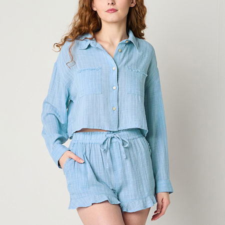 Click here for Arizona Womens Fitted Long Sleeve Regular Fit Butt... prices