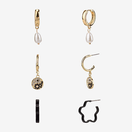 Click here for Arizona Gold Tone Womens Simulated Pearl Yin Yang... prices