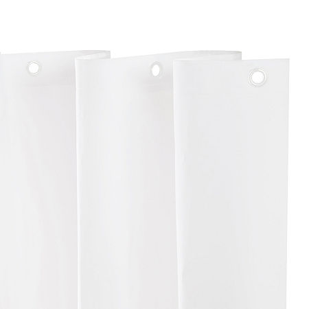 Kenney Lightweight Peva Shower Curtain Liner  One Size  White