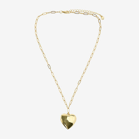 Click here for Arizona Womens Heart Paperclip 16 Inch Pendant Nec... prices