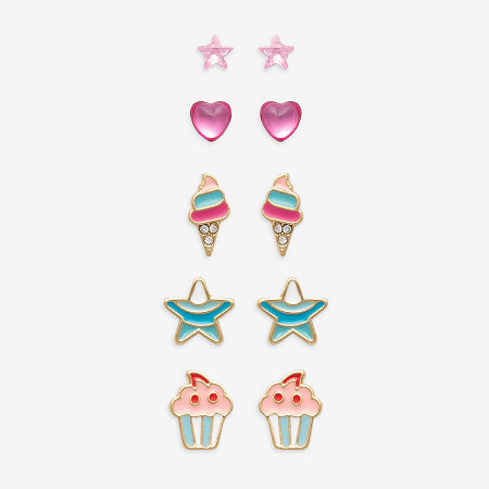 Click here for Mixit Girls Hypoallergenic 3 Pair Earring Set  One... prices