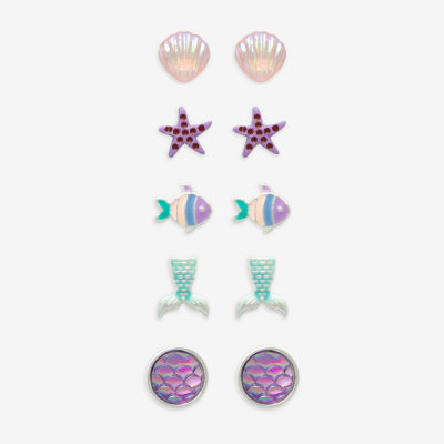 Mixit Girls Hypoallergenic 3 Pair Earring Set, Color: Multi - JCPenney