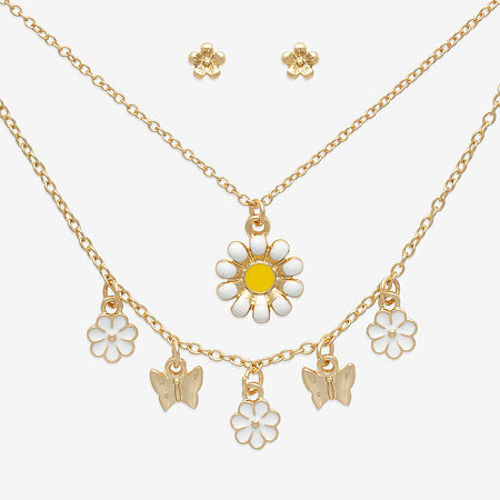 Click here for Mixit Girls Flower Hypoallergenic 2-pc. Necklace S... prices