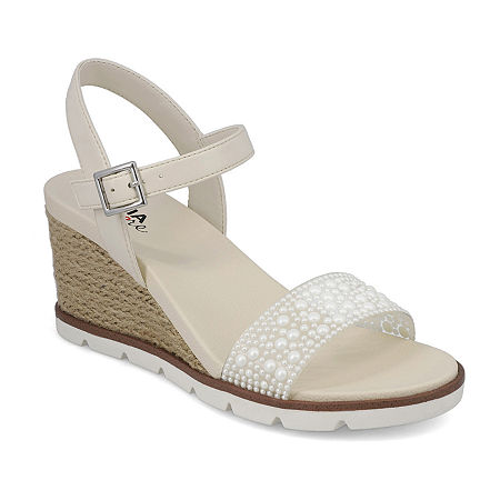 Click here for Mia Amore Womens Lonny Wedge Sandals  11 Wide  Whi... prices