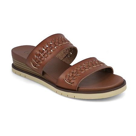 Click here for Mia Amore Womens Romaa Flat Sandals  8 Wide  Brown prices