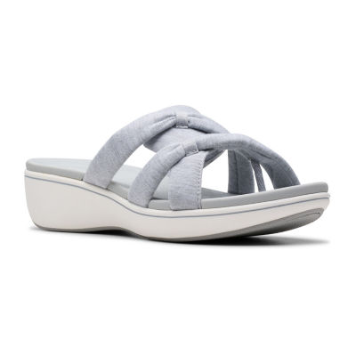 Clarks Womens Breeze Rae Sandals, Color: Grey - JCPenney
