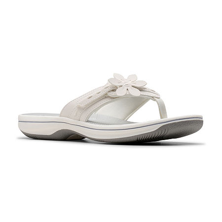 Click here for Clarks Cloudsteppers Womens Breeze Opal Flip-Flops... prices