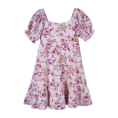 Click here for Lilt Big Kid Girls Short Sleeve A-Line Dress  8  P... prices