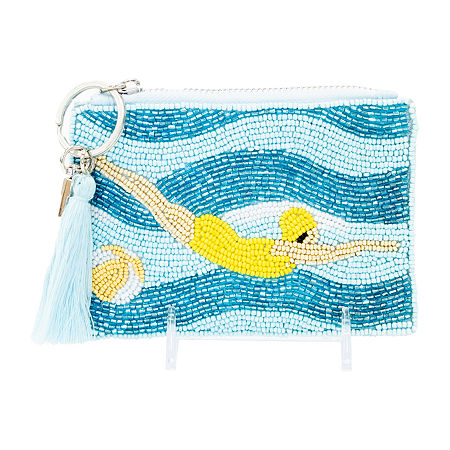 Click here for SOL and MER Beaded Beaded Coin Purse  One Size  Bl... prices
