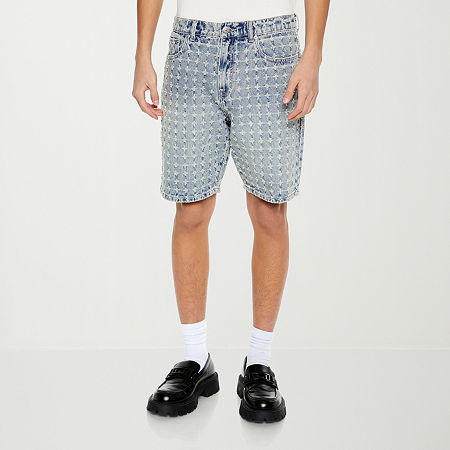 Forever 21 Mens 7 Mid Rise Denim Short  31  Blue