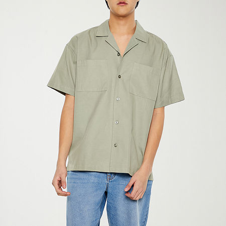 Click here for Forever 21 Mens Short Sleeve Button-Down Shirt  La... prices