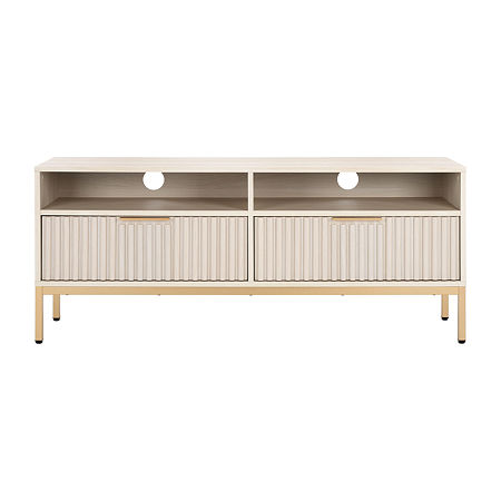 Click here for Lylia 2 Drawer 2 Shelf Media Stand - Bleached whit... prices
