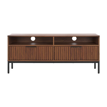 Click here for Lylia 2 Drawer 2 Shelf Media Stand - Walnut/black prices