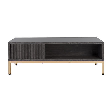 Click here for Lylia 2 Door Coffee Table - Distressed black/gold prices