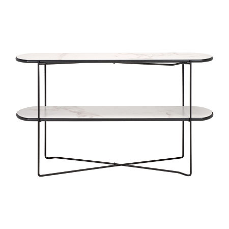 Click here for Marlee Storage Metal Console Table  One Size  Whit... prices