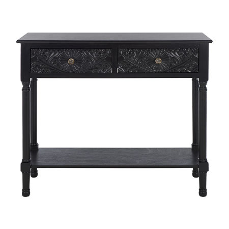 Click here for Josie Storage 2-Drawer Console Table  One Size  Bl... prices