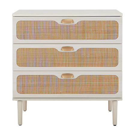Click here for Irelia 3-Drawer Chest  One Size  White prices