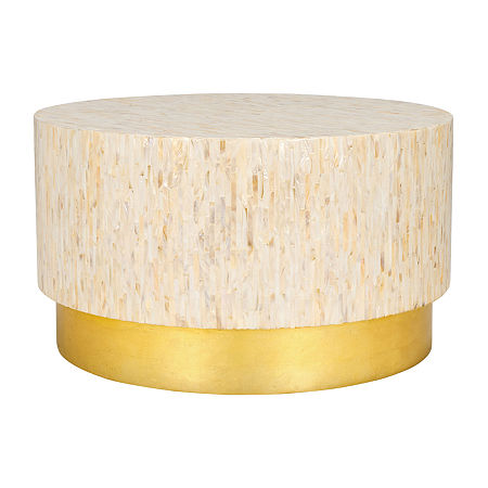 Click here for Scarlett Round Coffee Table - Natural/gold prices