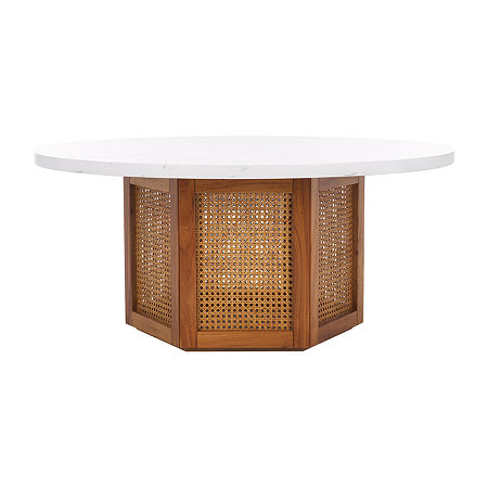 Click here for Safavieh Danez Cane Coffee Table - White faux marb... prices