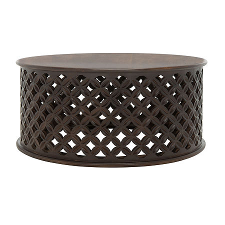 Click here for Kaydix Round Coffee Table - Brown prices