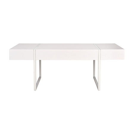 Click here for Tristan Rectangular Modern Coffee Table - White prices