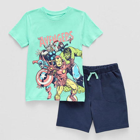 Click here for Toddler Boys 2-pc. Avengers Short Set  2t  Green prices