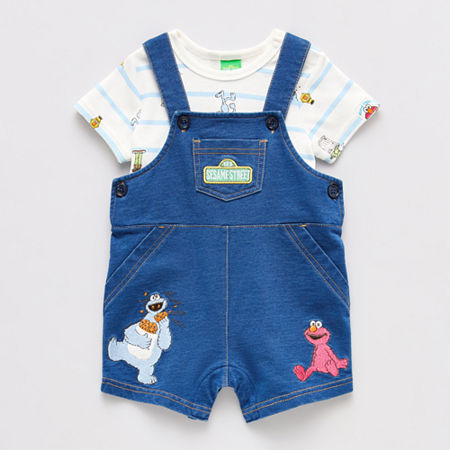 Click here for Baby Boys 2-pc. Sesame Street Shortall Set  6-9 Mo... prices