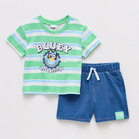 Click here for Baby Boys Bluey 2-pc. Short Set  24 Months  Green prices