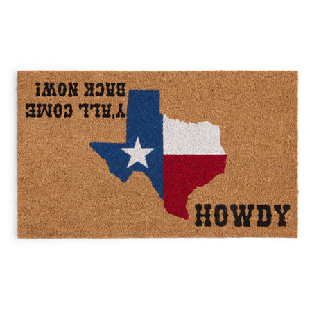 Click here for Layerings Texas Doormat  One Size  Brown prices