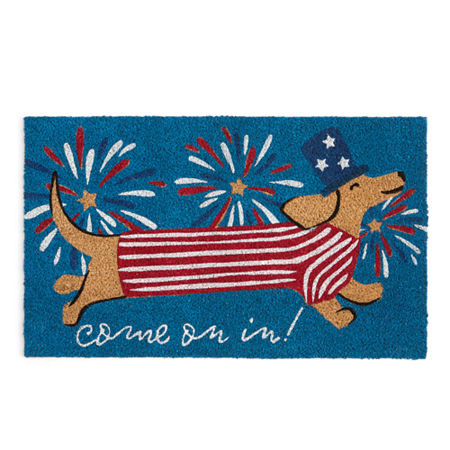 Click here for Layerings Americana Doormat  One Size  Blue prices