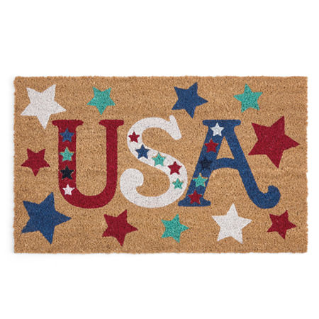 Click here for Layerings Americana Doormat  One Size  Blue prices