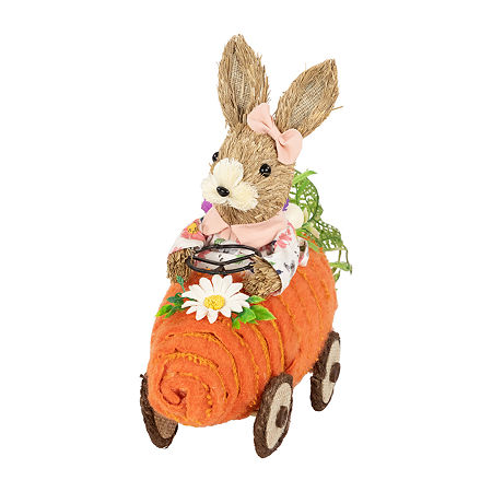 Click here for Northlight 13 Girl Bunny With Carrot Car Easter Ta... prices