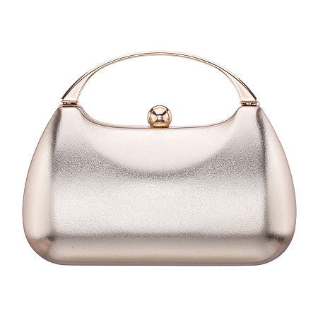 Click here for N By Nina Curved Metallic Minaudiere Evening Bag... prices