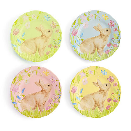 Click here for Layerings Easter Bunny 4-pc. Salad Plate  One Size... prices