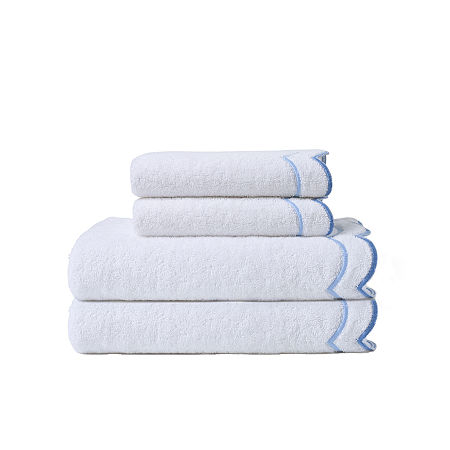Click here for Peri Home Scallop 4-Pc. Cotton Towel Set - Blue prices