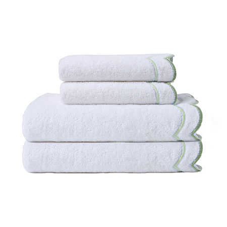 Click here for Peri Home Scallop 4-Pc. Cotton Towel Set - Sage prices