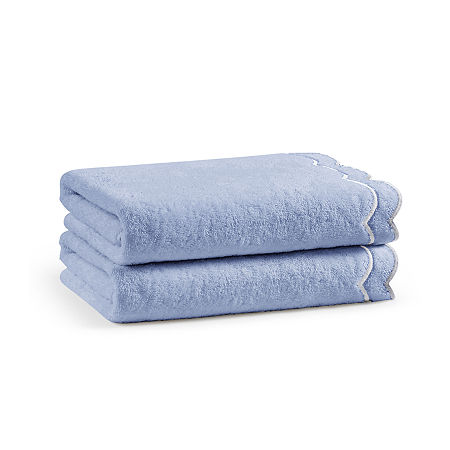 Click here for Peri Home Scallop 2-pc. Bordered Bath Towel  One S... prices