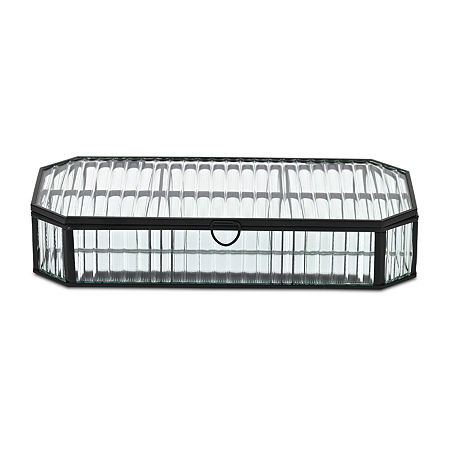 Click here for Cheungs Fluted Glass Mirrored Box With Four Compar... prices