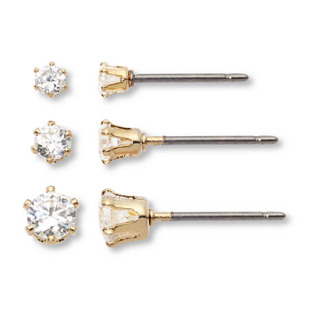 Click here for Mixit Womens Hypoallergenic 3 Pair Earring Set  On... prices