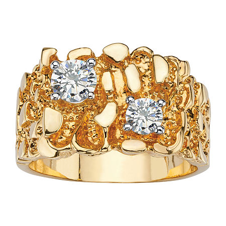 Click here for Mens 1 1/10 CT. T.W. Cubic Zirconia 14K Gold Over... prices