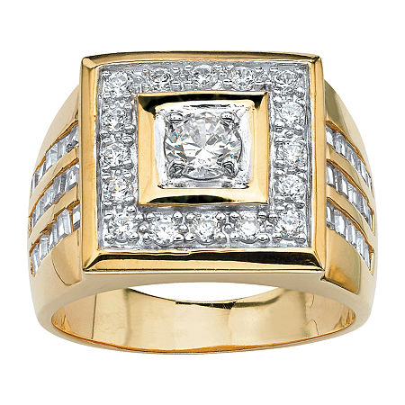 Click here for Mens 2 1/5 CT. T.W. Cubic Zirconia 14K Gold Over B... prices