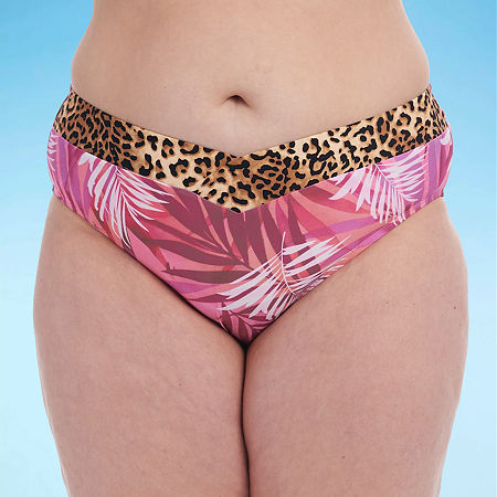 Click here for Decree Womens Leaf Plus Hipster Bikini Swimsuit Bo... prices