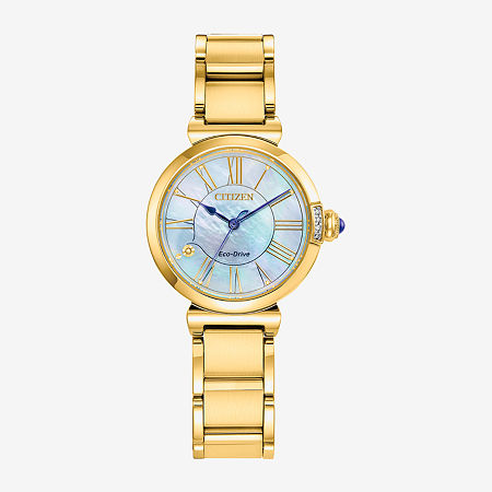 Click here for Citizen Eco-Drive Mae Womens Diamond Accent Gold-T... prices