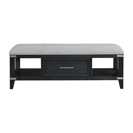 Click here for The Addyson Bedroom Collection Bench  One Size  Bl... prices
