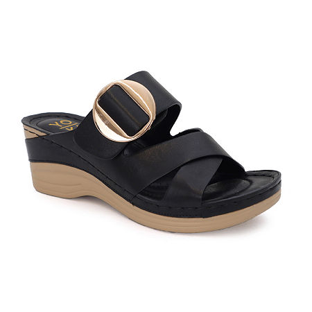 Click here for Yoki Irena Womens Round Work Shoes  9 Medium  Blac... prices