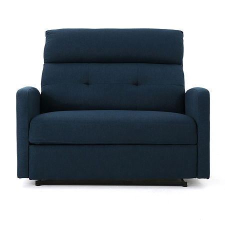 Click here for Halima Upholstery Track-Arm Loveseat  One Size  Bl... prices