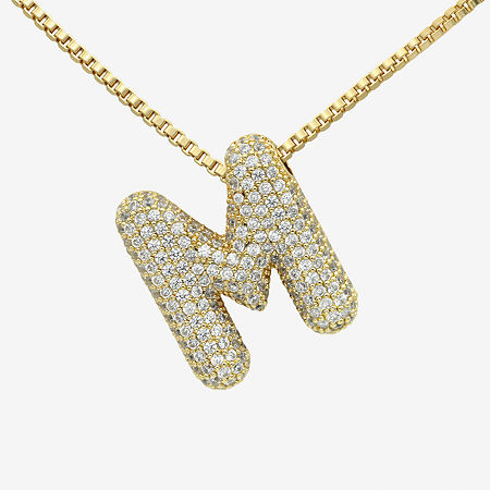 Click here for Bijoux Bar Gold Tone Womens Cubic Zirconia Pendant... prices