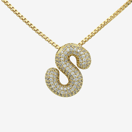 Click here for Bijoux Bar Gold Tone Womens Cubic Zirconia Pendant... prices