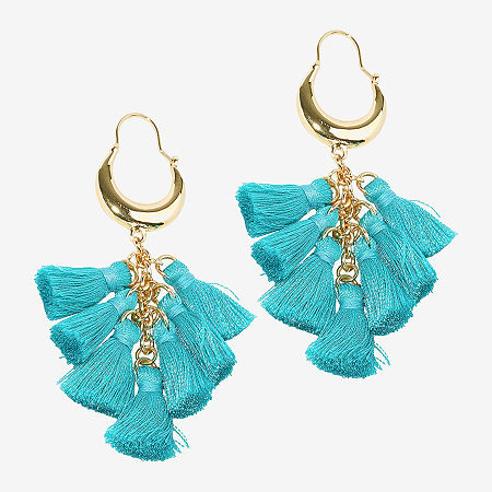 Click here for Bijoux Bar Gold Tone Womens Drop Earrings  One Siz... prices